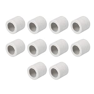 uxcell 10mm Dia Ceramic Insulation Tube Single Bore Alumina Porcelain ...