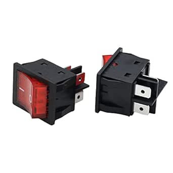 PLENTZOM JD03-A1 - Interruptores basculantes de 4 pines 30A 30A 250VAC ...