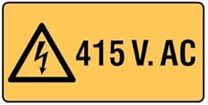 Safety Signs | 415v ac long landscape Foam Board fixed Waterproof ...