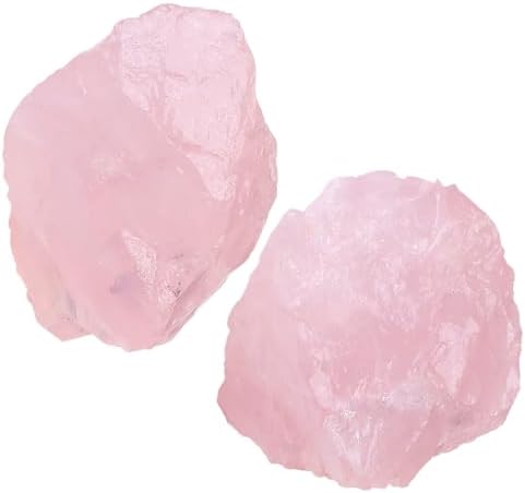 Amazon.com: JOHOUSE 6PCS Rose Quartz, Natural Rough Stones Crystal ...