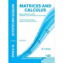 Buy MATRICES AND CALCULUS (REGULATIONS 2021) Book Online at Low Prices ...