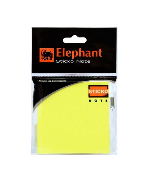 Elephant Sticky Note Neon Yellow Color, Self -Stick Notes Colors ...