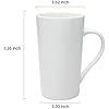 Amazon.com: Momugs 20 OZ Simple Pure White Mug (Set of 2) Plain Large ...