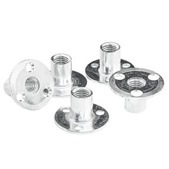 Boguish 5Pcs M12 Tee Nut Carbon Steel T-Nuts Furniture Hardware Flange ...
