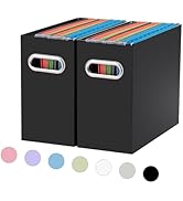Amazon.com : Oterri File Organizer, 2 Packs Small Storage Box ...
