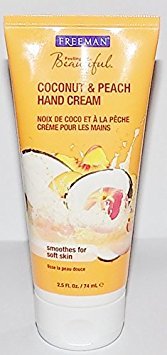 Amazon.com : Freeman Beauty Coconut & Peach Hand Cream 2.5 FL OZ ...