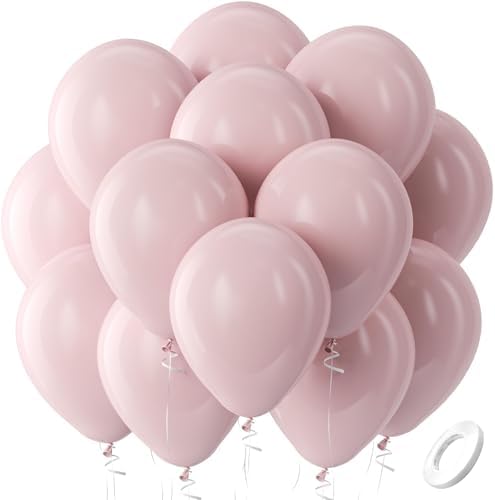 Amazon.com: Bezente Dusty Pink Balloons Latex Party Balloons - 100 Pack ...