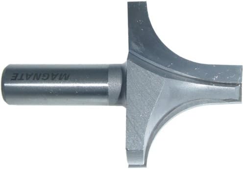 Magnate 3923 Plunge Roundover Router Bit - 3/4" Radius; 1/2" Small ...