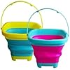 Amazon.com: Collapsible Multi-Purpose Bucket (Pink/Cyan) : Health ...