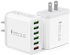 Amazon.com: Anker Charger, 40W 4-Port USB Phone Charger with Foldable ...