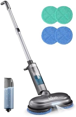 Amazon.com: Cordless Electric Mop, Electric Spin Mop with LED Headlight ...