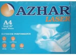 Azhar Paper 70 Gm 500 sheets Printing/Photocopying White Premium A4 ...