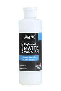 Brustro Artist's Professional Liquid Varnish|200ml| Matte Finish| Apply ...