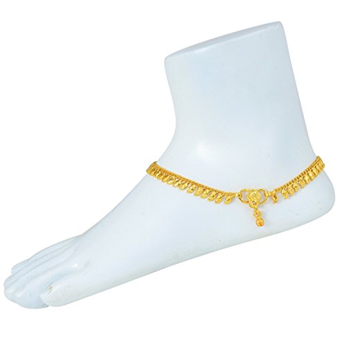 Memoir Gold plated Traditional Payal, Pajeb, Ethnic Anklet Fashion ...