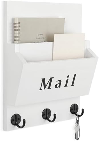 Amazon.com: Lucundm Mail and Key Holder - Decorative 9.8" x 12.5" Wall ...