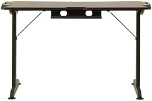 Amazon.co.jp: Nitori Gaming Desk GM001 118 Black/Green NITORI 6201902 ...