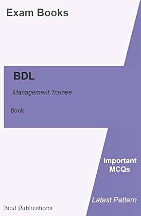 Buy BDL Management Trainee Exam Book Book Online at Low Prices in India ...