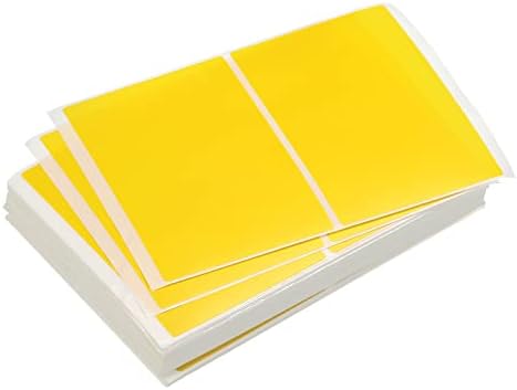 sourcing map Colored Rectangle Stickers, 200 Labels Color Code Sticker ...