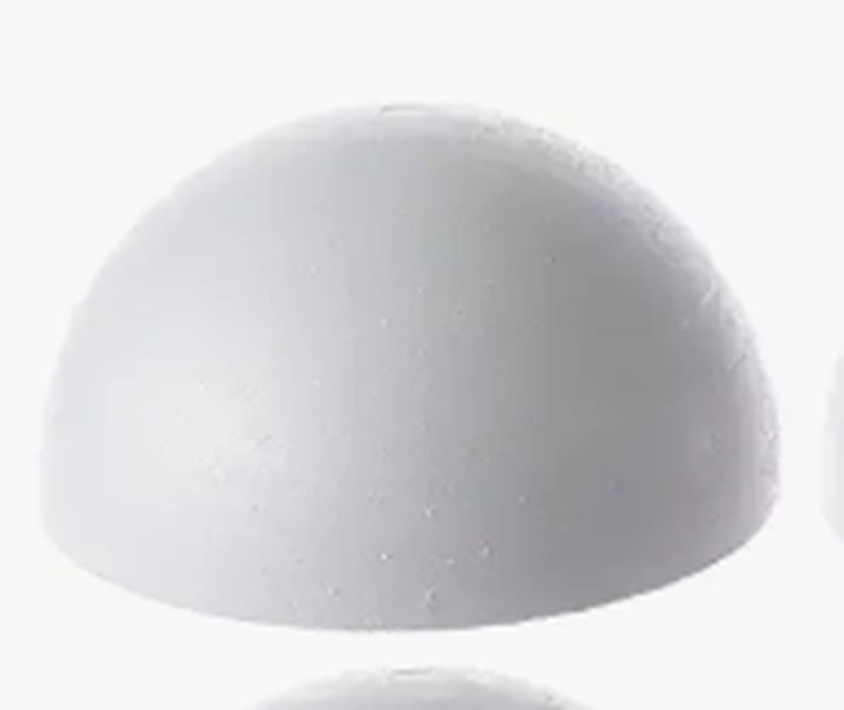 Amazon.com: 50 Pack Half Foam Balls 1.6 Inch Half Sphere Solid Blank ...