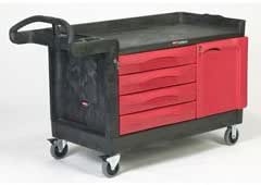 Amazon.com: Rubbermaid 454888BLA TradeMaster Cart, 750-lb Cap, One ...