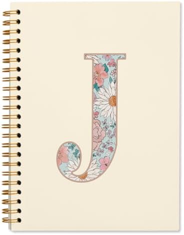 ShowDraven Initial Letter J Notebook, Personalized Gifts, Custom ...