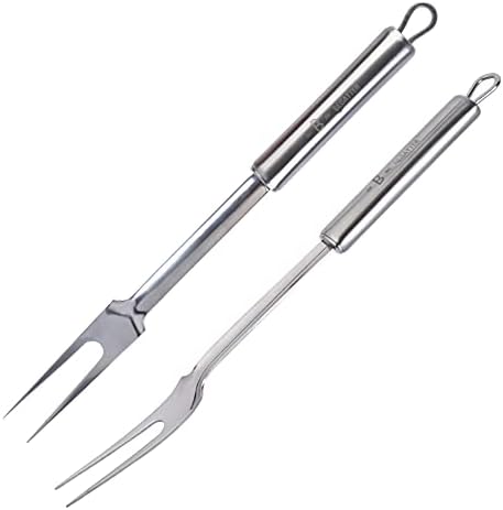 Amazon.com: Large Meat Fork, BuyGo Stainless Steel Grill Cooking Fork ...