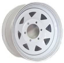 Amazon.com: 15 inch White Spoke Trailer Wheel 6 on 5.5 : Automotive