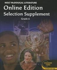 Holt McDougal Literature: Common Core Online Edition Selection ...