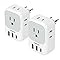 Amazon.com: Switzerland Power Adapter 2 Pack, TESSAN Type J Adaptor ...