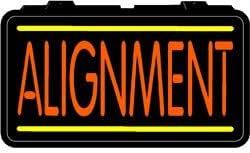 Amazon.com : "Alignment" Backlit Lighted Imitation Neon Sign : Business ...