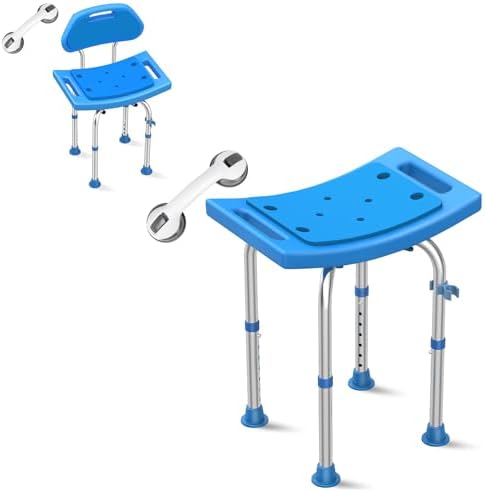 Amazon.com: UGarden Heavy Duty Stainless Steel Shower Chair Seat ...