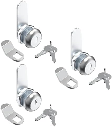 Jayseon 3 Pack Cabinet Locks, Mailbox Lock and Key Secure File Cabinet ...