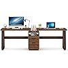 Amazon.com: Tribesigns 94.5 inch Two Person Computer Desk, Double ...
