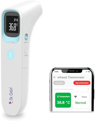 Dr. Odin Smart Infrared Forehead Thermometer for Adults & Kids | Non ...