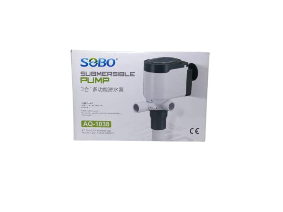 MR TRADERS SOBO Submersible pump (model: AQ-1038 AC 220-240v 50/60Hz ...