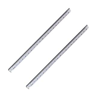 Amazon.com : Leadigol 2pcs 20cm Simple Transparent Triangular Straight ...