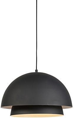 Qazqa - Scandinavian Pendant Lamp I Pendant Light Ceiling Black with ...