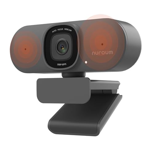 Nuroum V15-AF 2K Autofocus Webcam for PC, 1080P 60fps HD Webcam with ...