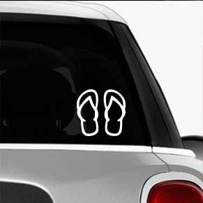 Flip Flops Automotive Decal/Bumper Sticker : Amazon.in: Computers ...