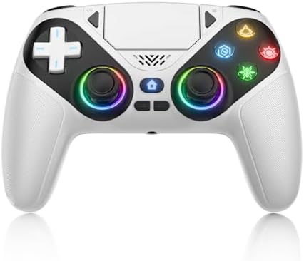 Gamrombo Wireless Controller for PS5, Compatible with PS5 Pro/Slim/PC, Bluetooth Gamepad with ...