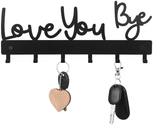 Amazon.com: Otoolling Key Holder Wall Mount Love You Bye Key Holder ...