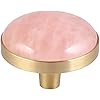 Rockcloud Pack of 2 Natural Crystal Stone Drawer Knobs Pull Handle ...