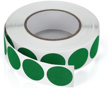 Round Stickers Green 19mm Circle Labels with Color Coding Dot Sticker ...