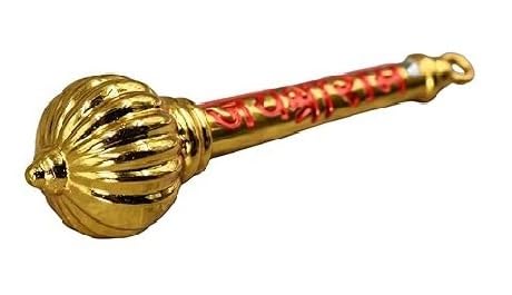 Buy Brass Gada (12CM) 170 Grams (Made and Ship from Holy Land Ayodhya ...