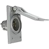 Leviton Straight Blade Flanged Male Power Inlet Receptacle, 15 A, 125 V ...