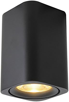 Aisilan LED Square Ceiling Spotlight Indoor Black 7W Dimmable CRI97 ...