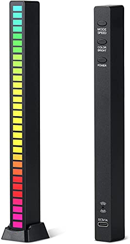 Chulovs Lumière rythmique RVB sans fil à commande vocale, indicateur de ...