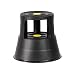 The Workplace Depot Kick Step Stool - Black Plastic Rolling Kickalong ...