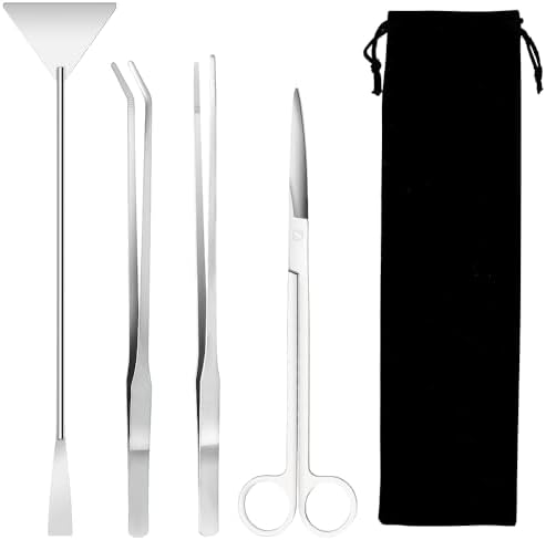 Gutsdoor Aquascape Tools Aquarium Kit, 4PCS Aquascaping Tools Stainless ...