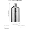 Amazon.com | Ti artisan Titanium Wine Flask With Funnel Camping Flask ...